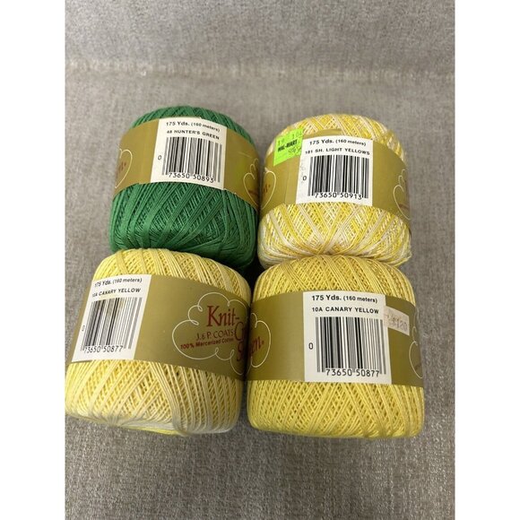 J&P Coats | Other | Jp Coats Knit Crosheen Crochet Thread Lot Of 4 ...